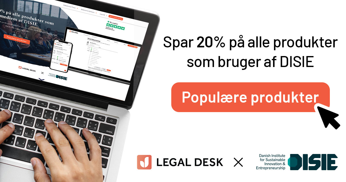 Spar 20% på alle produkter som medlem af DISIE